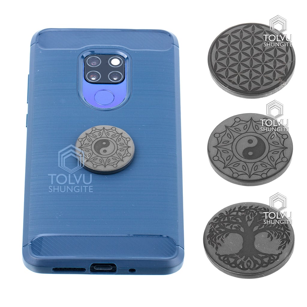 Shungite plate for phone | Authentic shungite stone EMF protection