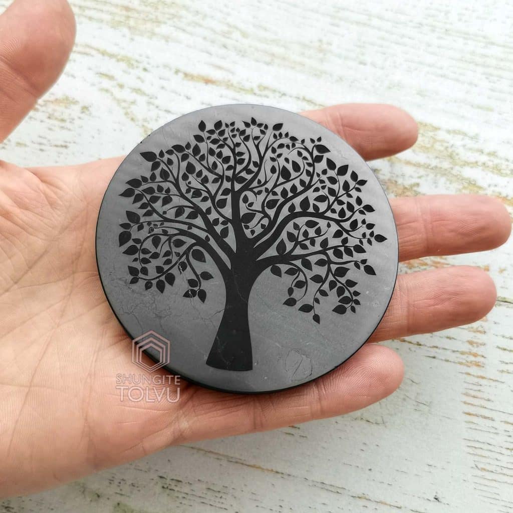 Shungite pendant Tree of life | Guarantee of authenticity Tolvu